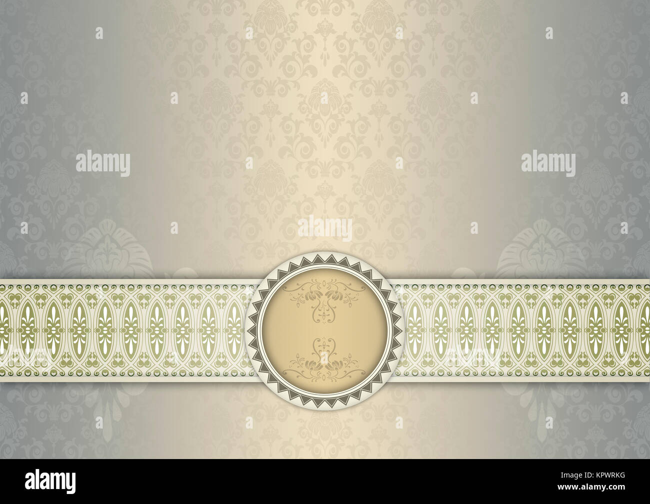 Decorative background with floral patterns and frame for the design ...