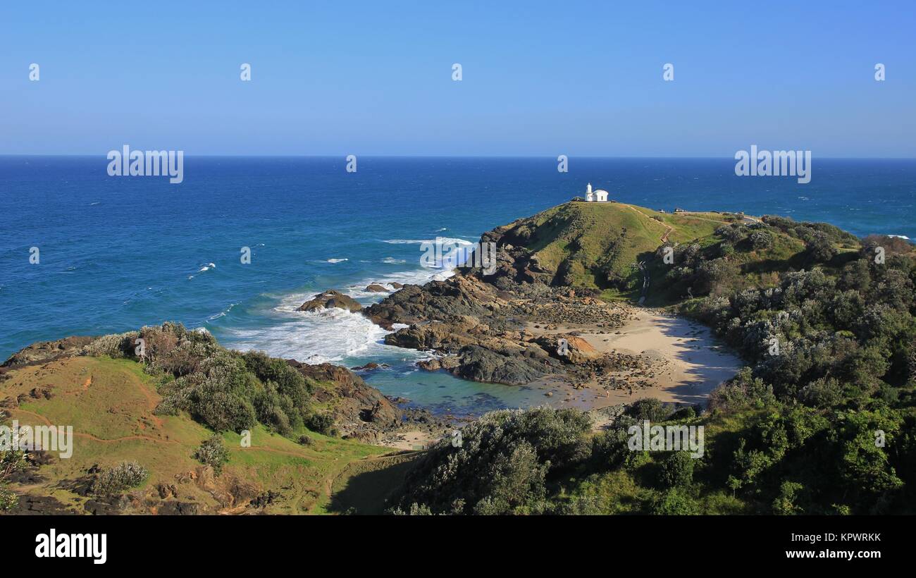 Distant view of the Tacking Point Lighthouse Stock Photo - Alamy