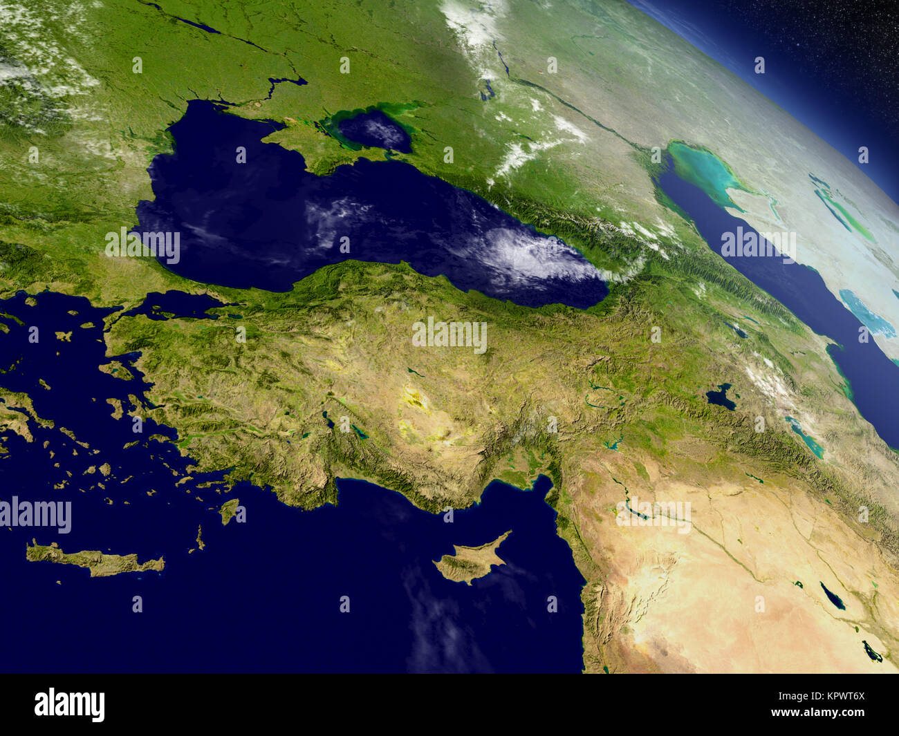 Turkey from space Stock Photo - Alamy