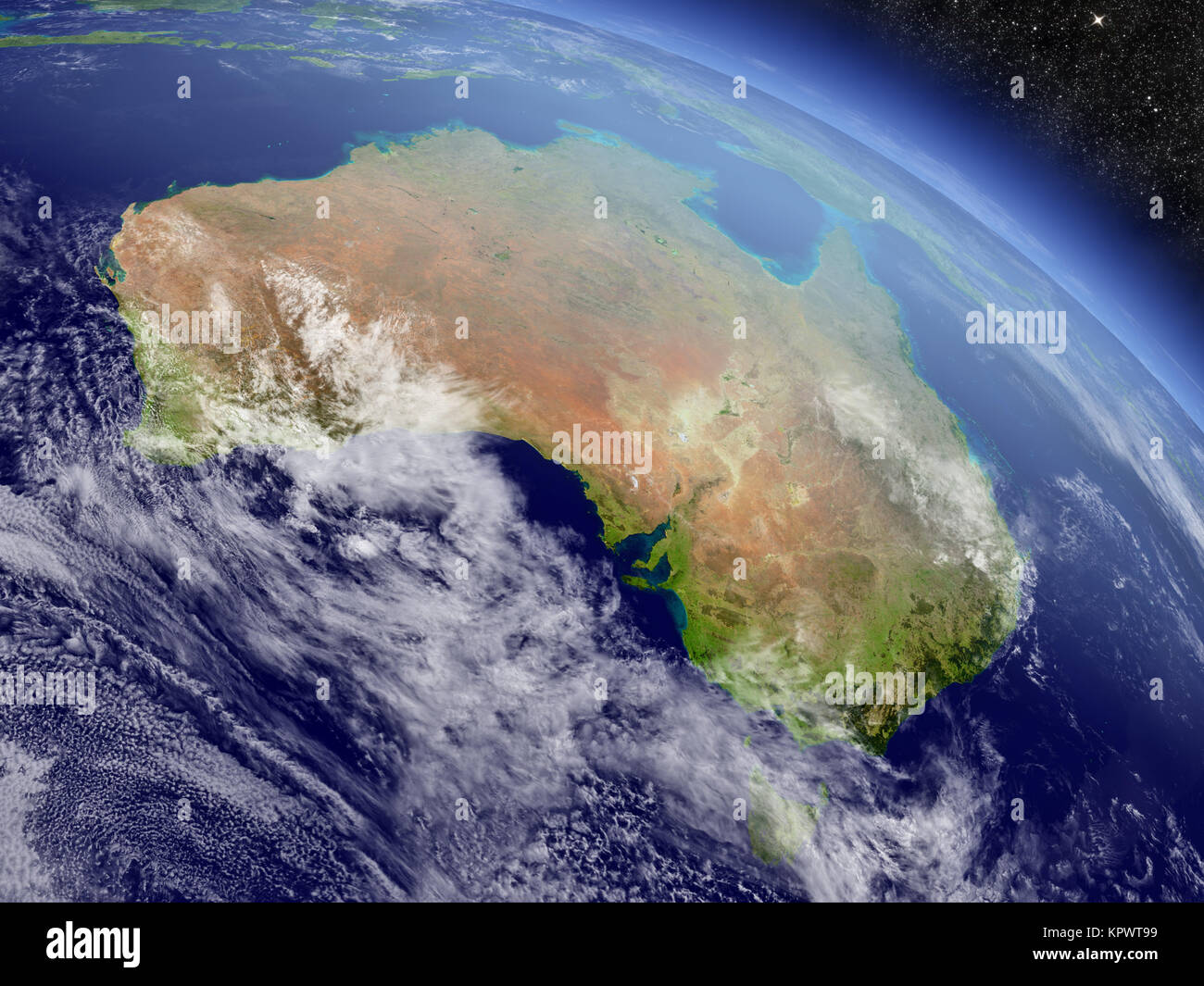 Australia from space Stock Photo - Alamy