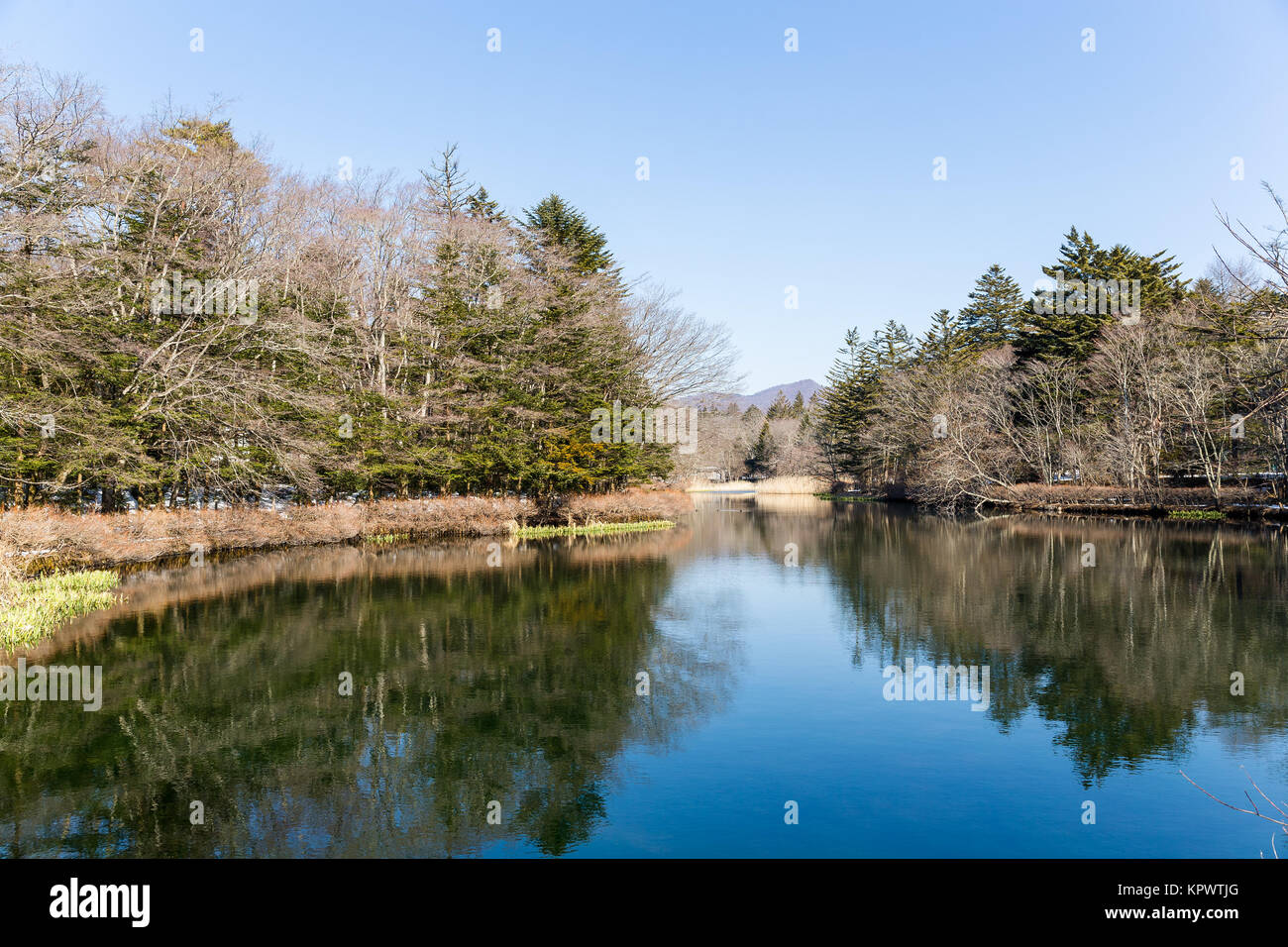 Reflection of Lake Stock Photo - Alamy