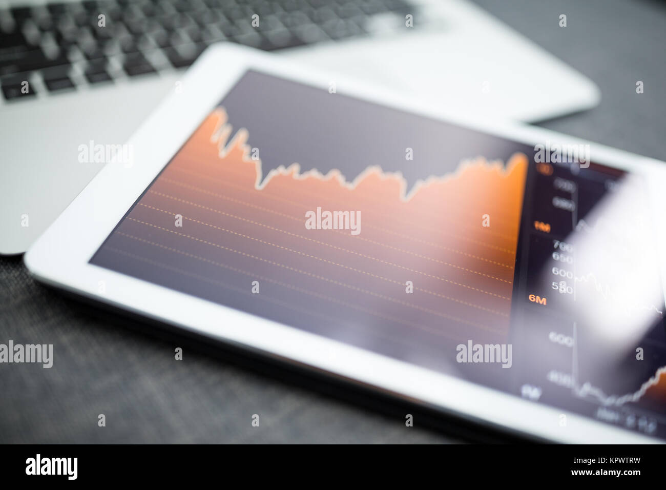 Financial data analysis concept Stock Photo - Alamy