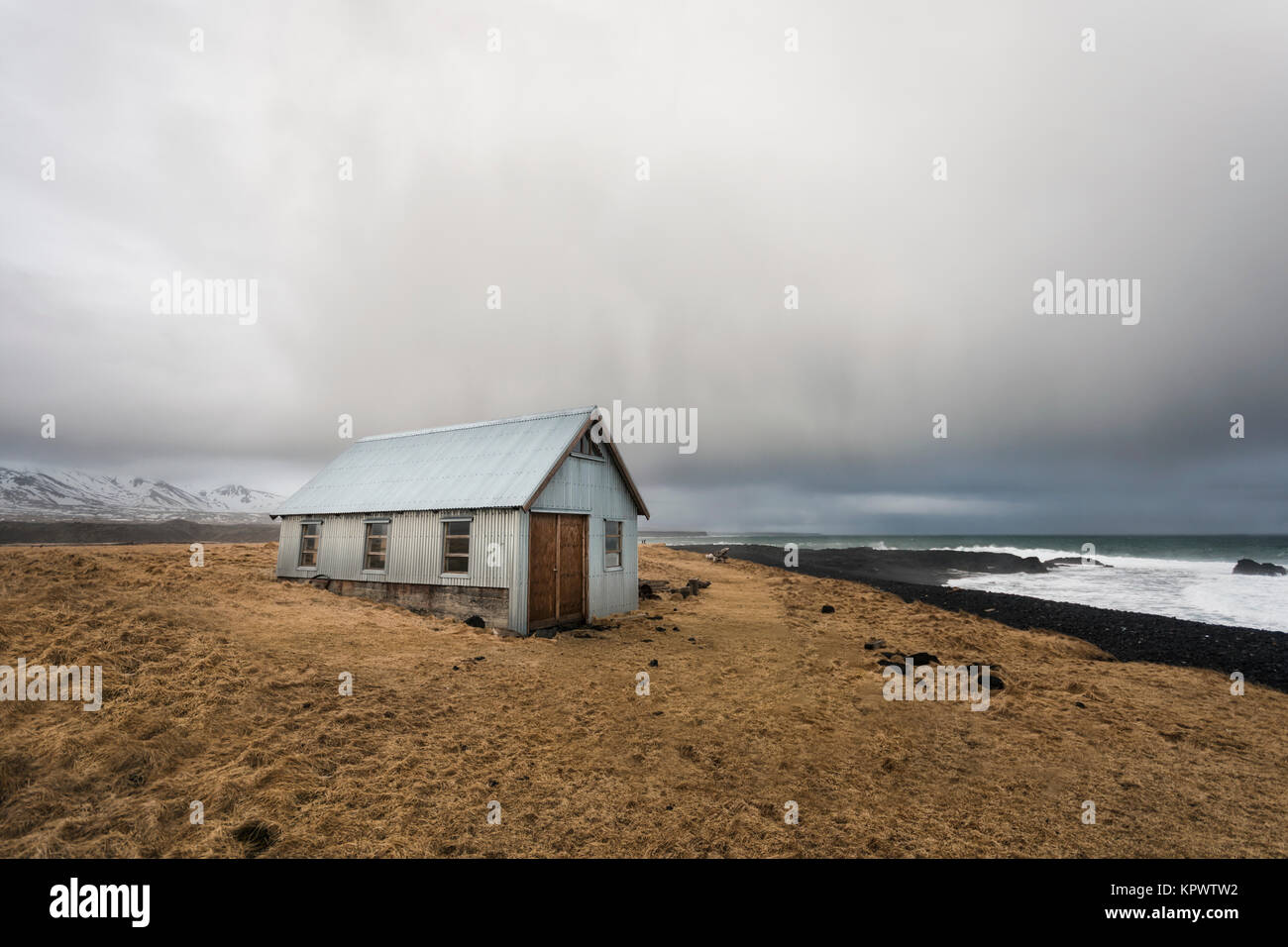 Barn in western Iceland Stock Photo - Alamy