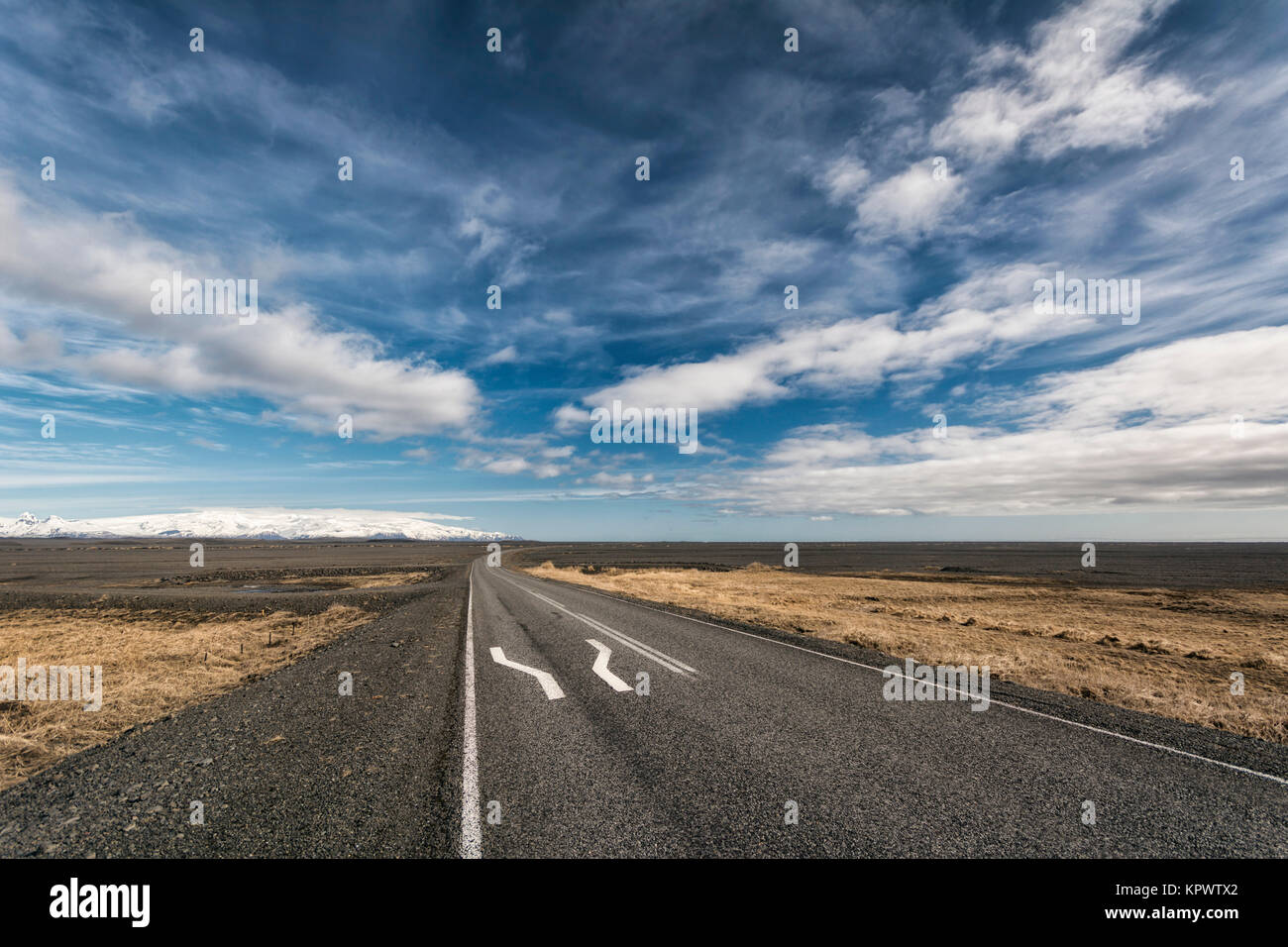 Remote Highway in Iceland Stock Photo - Alamy