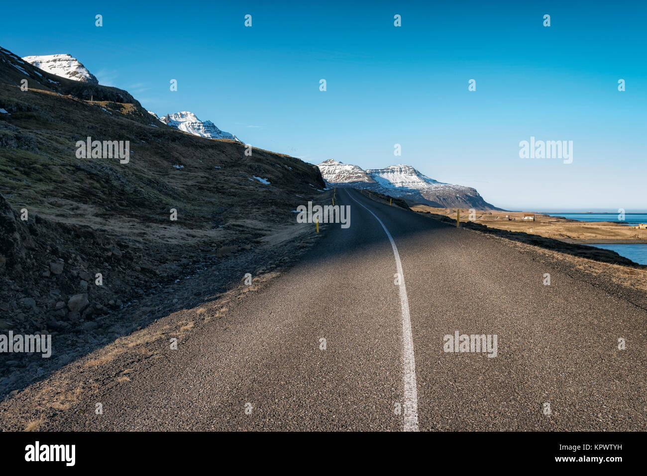 Remote Highway in Iceland Stock Photo - Alamy