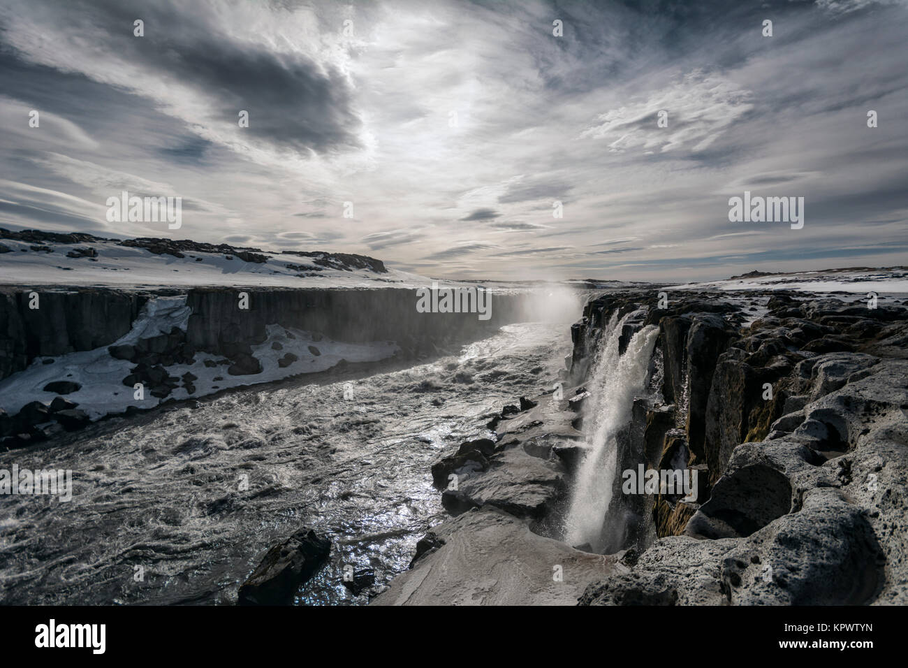 Detifoss waterfall in northern Iceland Stock Photo - Alamy