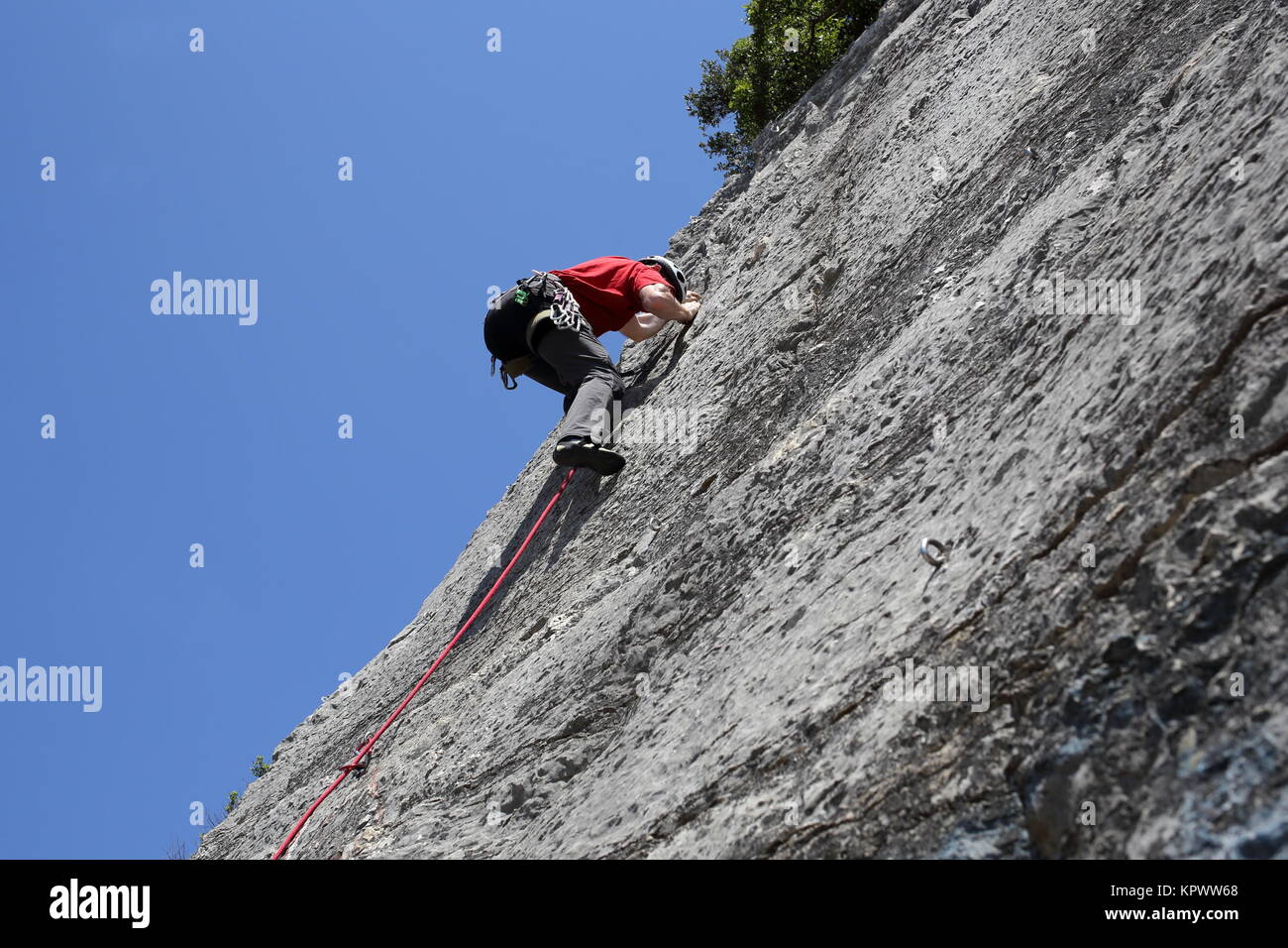 climbers in the wall Stock Photo - Alamy