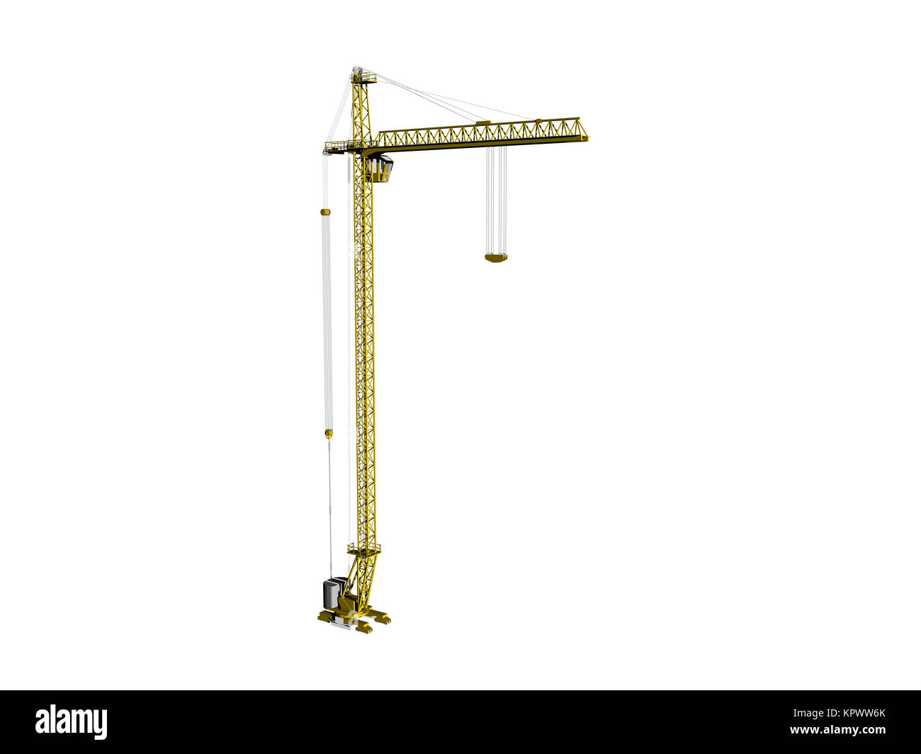 Counterbalance crane Cut Out Stock Images & Pictures - Alamy