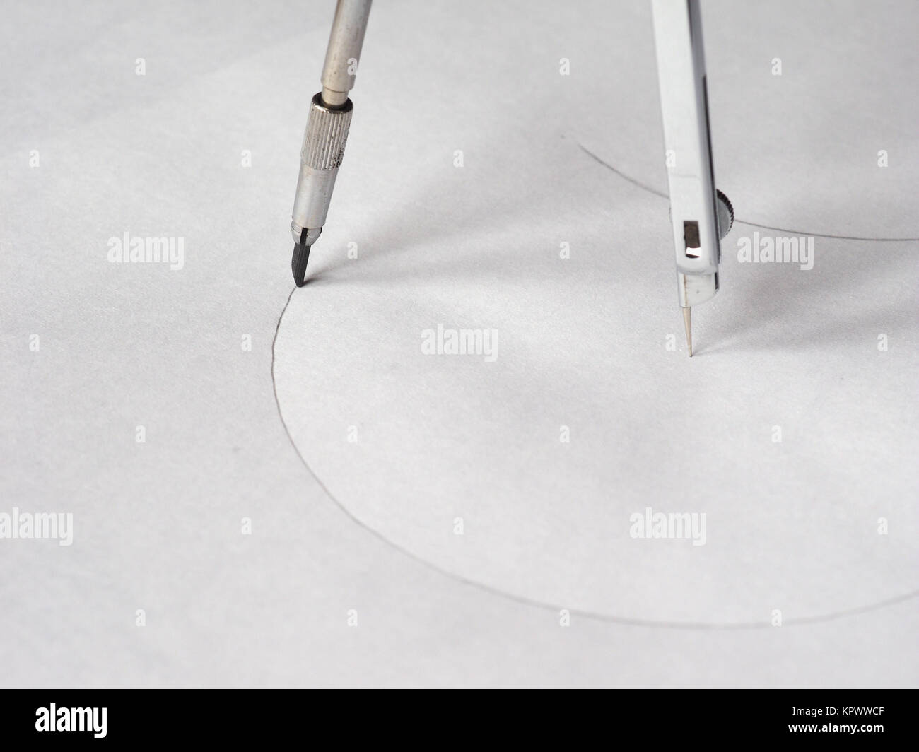 Compass drawing tool Stock Photo - Alamy
