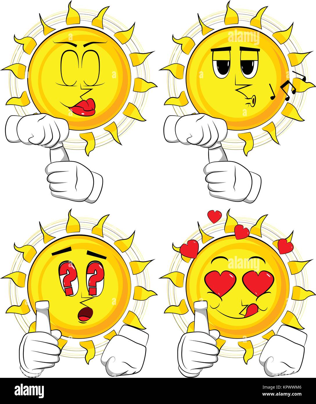 Cartoon sun with blank tube of paste. Collection with various facial ...
