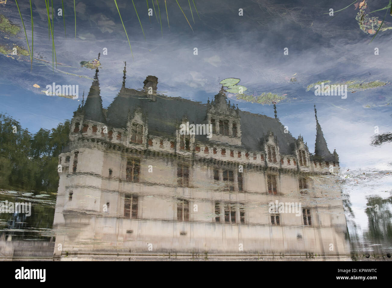 Castle Azay-le-Rideau (Chateau d'Azay-le-Rideau Stock Photo - Alamy
