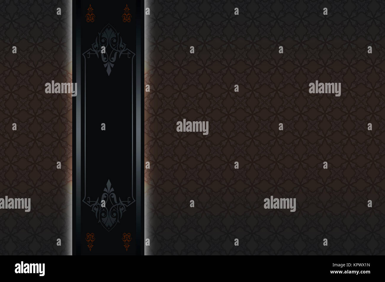 Dark style decorative background with patterns and frame for the design ...