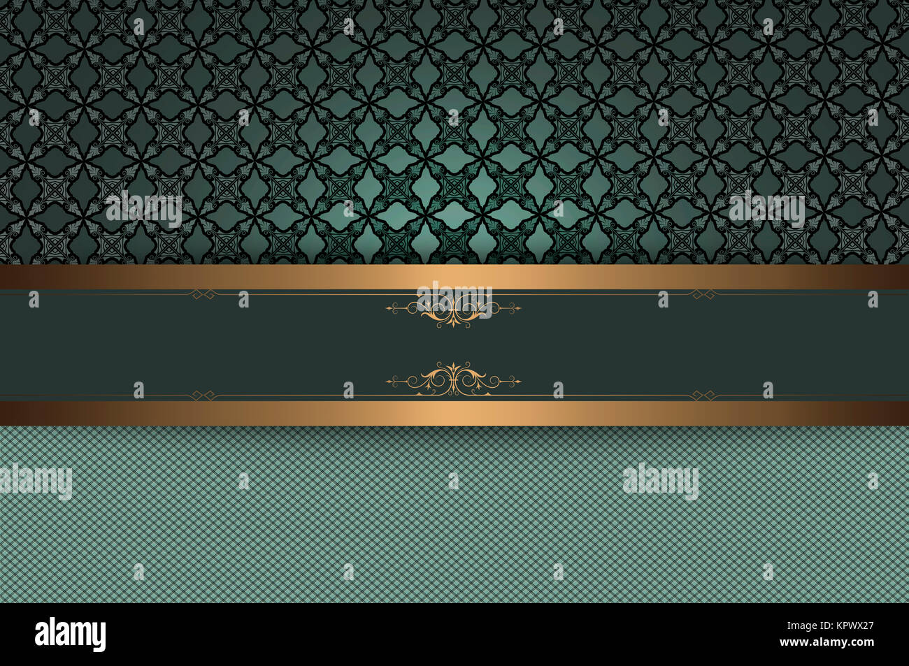 Decorative background with patterns and frame for the design Stock ...