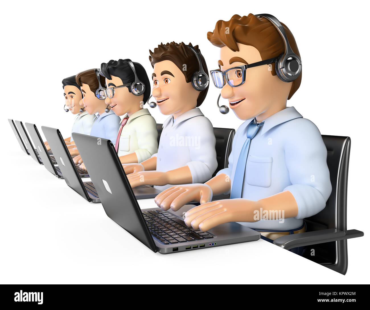 Call center representative in Cut Out Stock Images & Pictures - Alamy
