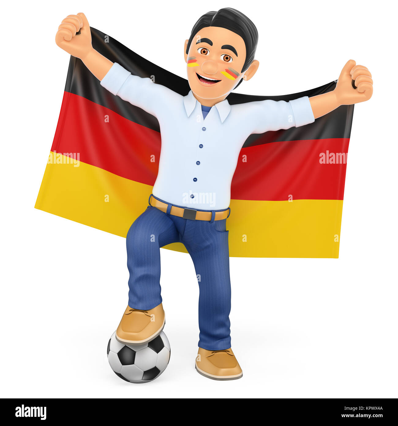 Celebration smile football Cut Out Stock Images & Pictures - Alamy