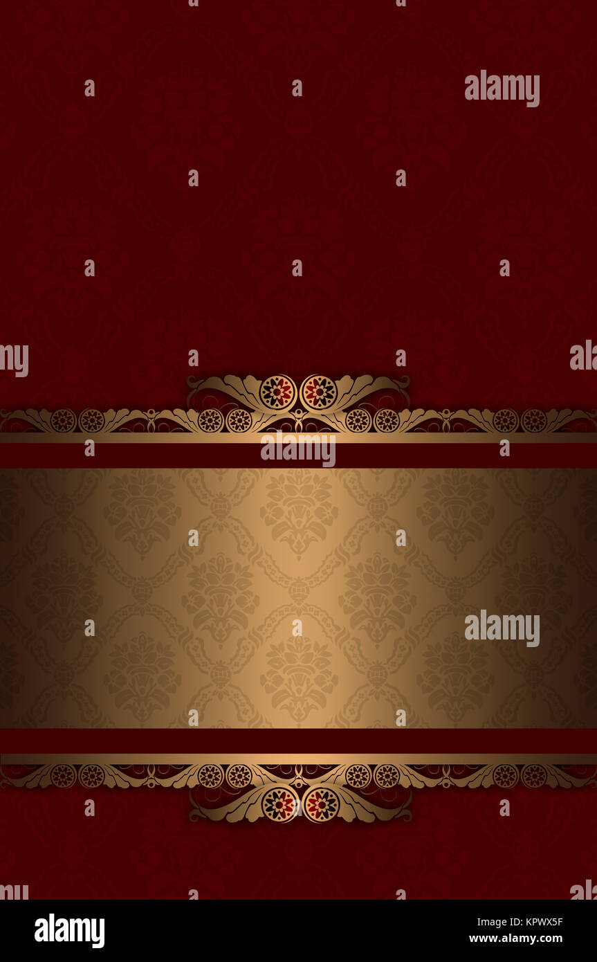 Vintage background with decorative old-fashioned patterns Stock Photo ...