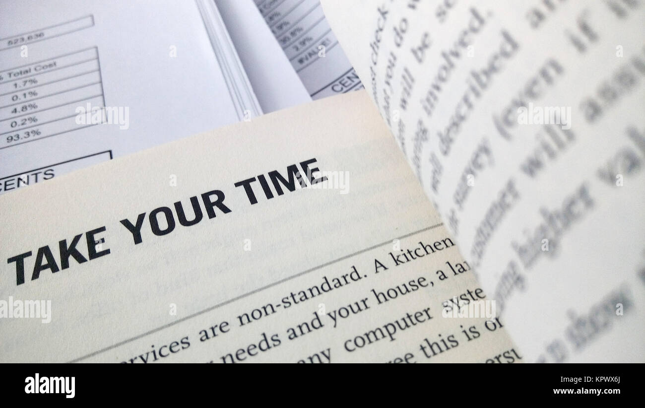 Take your time Stock Photo - Alamy