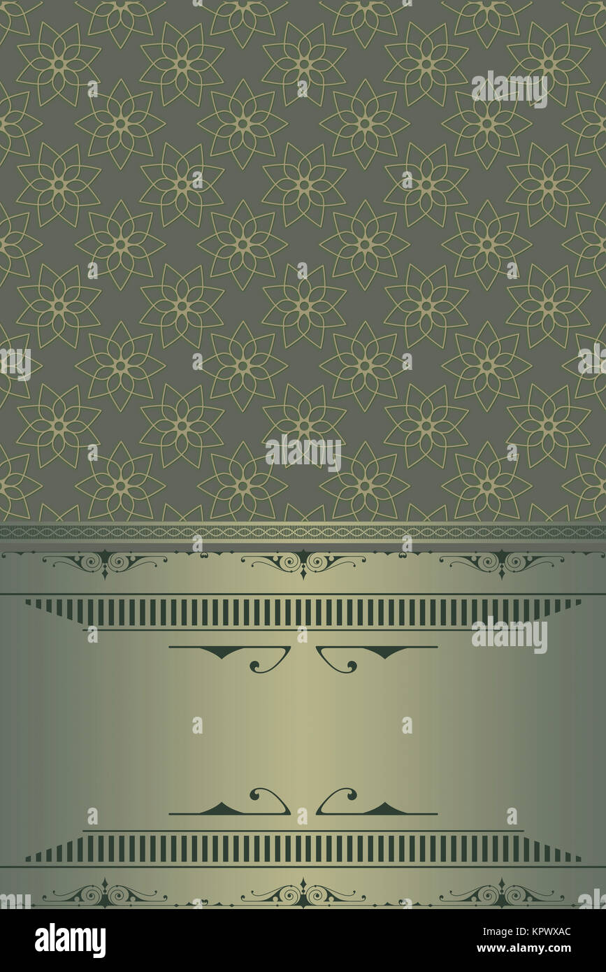 Decorative background with patterns and ornaments for the design Stock ...