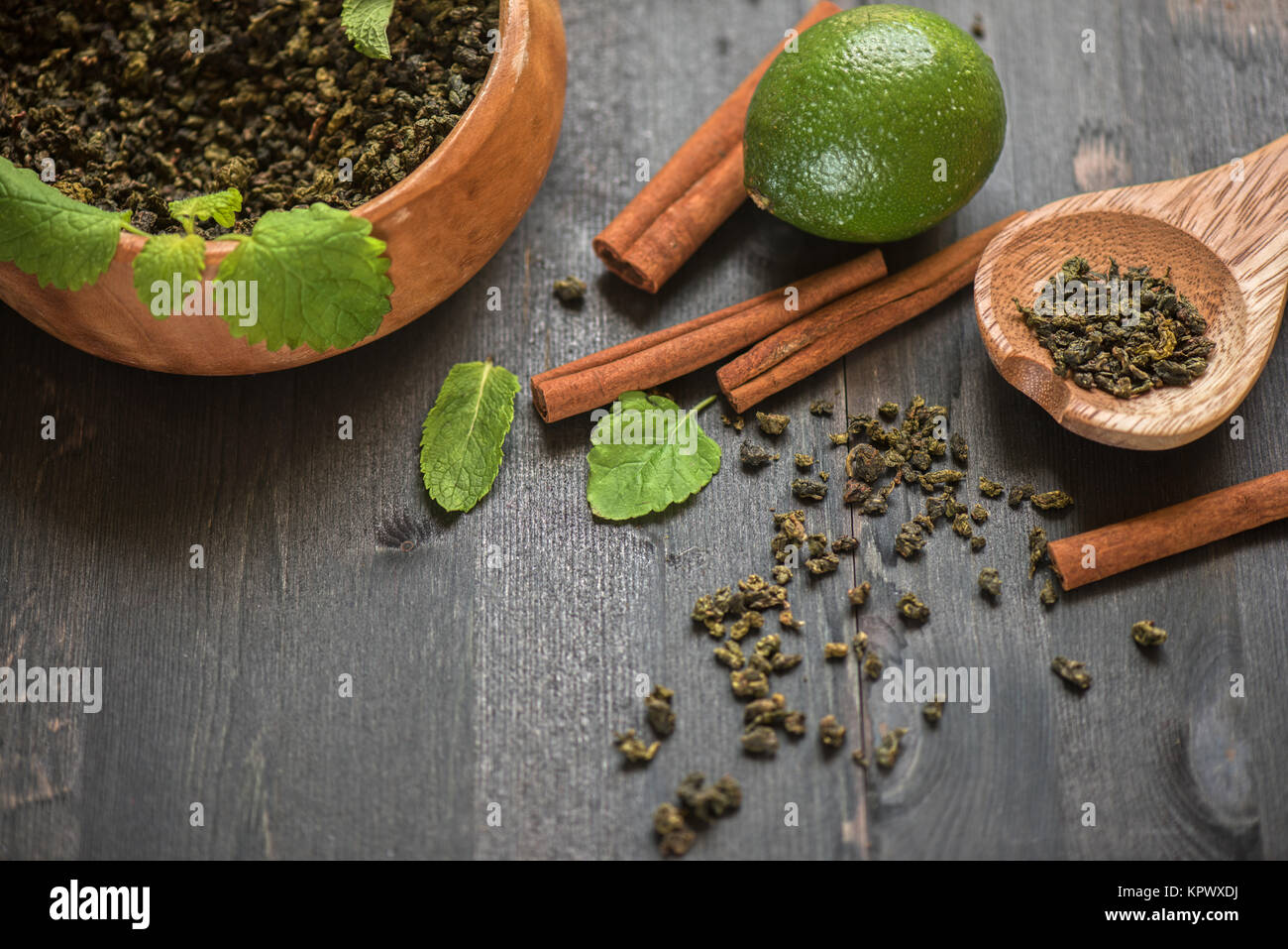 berries tea composition Stock Photo - Alamy