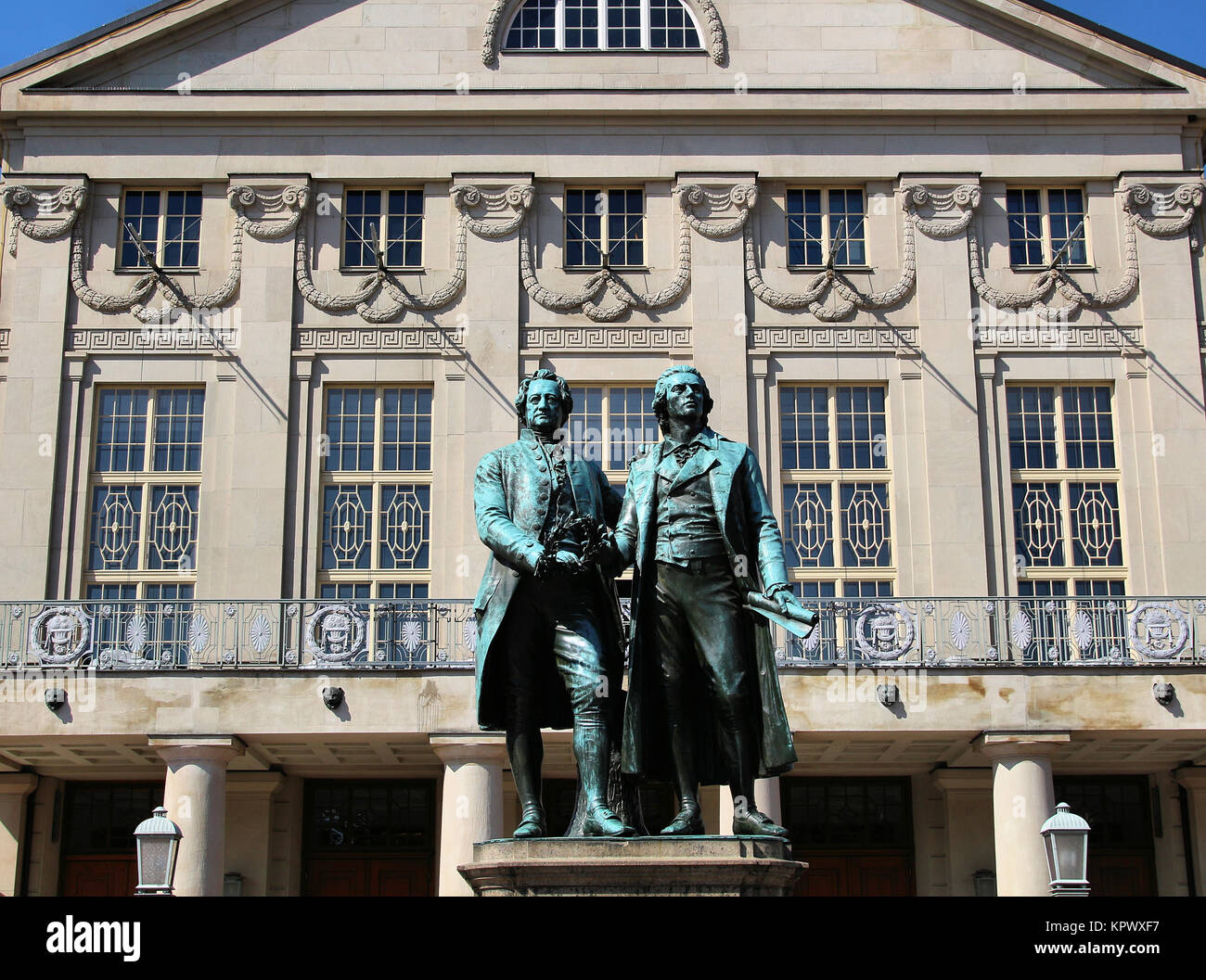 Goethe schiller monument, weimar hi-res stock photography and images ...