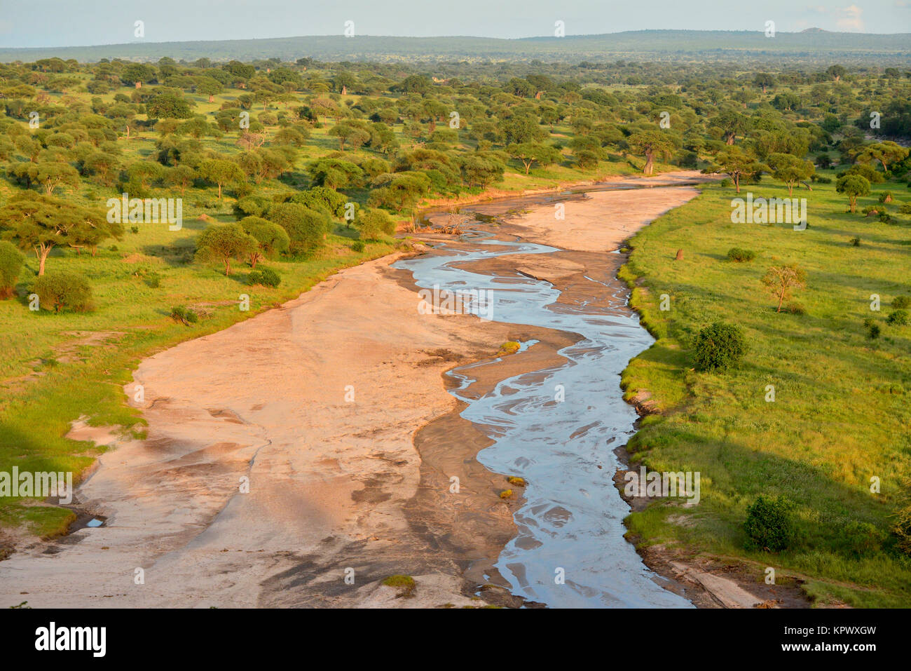 Tarangire national park in Tanzania is famous for beautiful landscapes ...