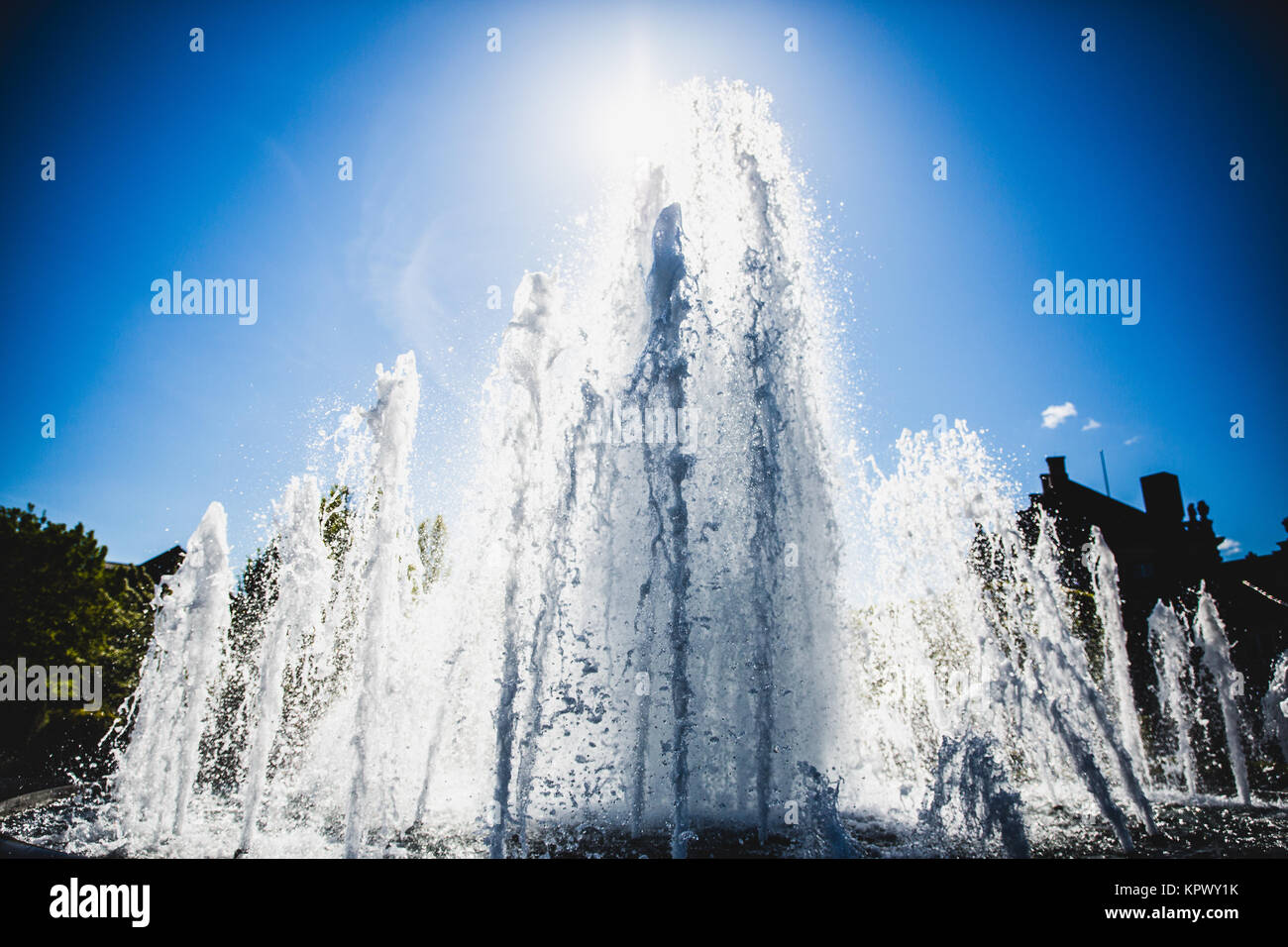 Dancing water fountains Stock Photo - Alamy