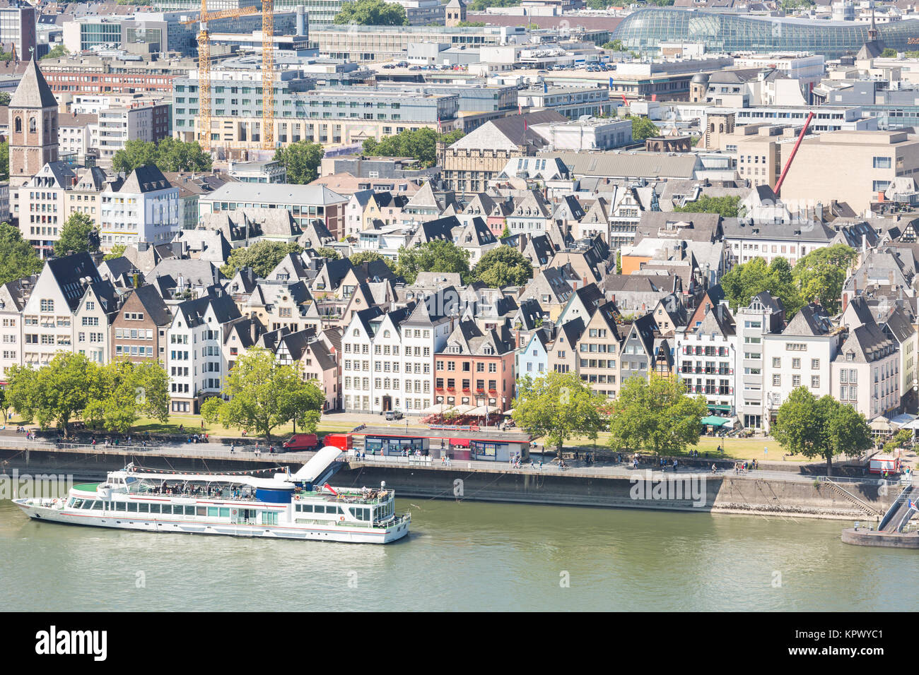Cologne aerial view Stock Photo - Alamy