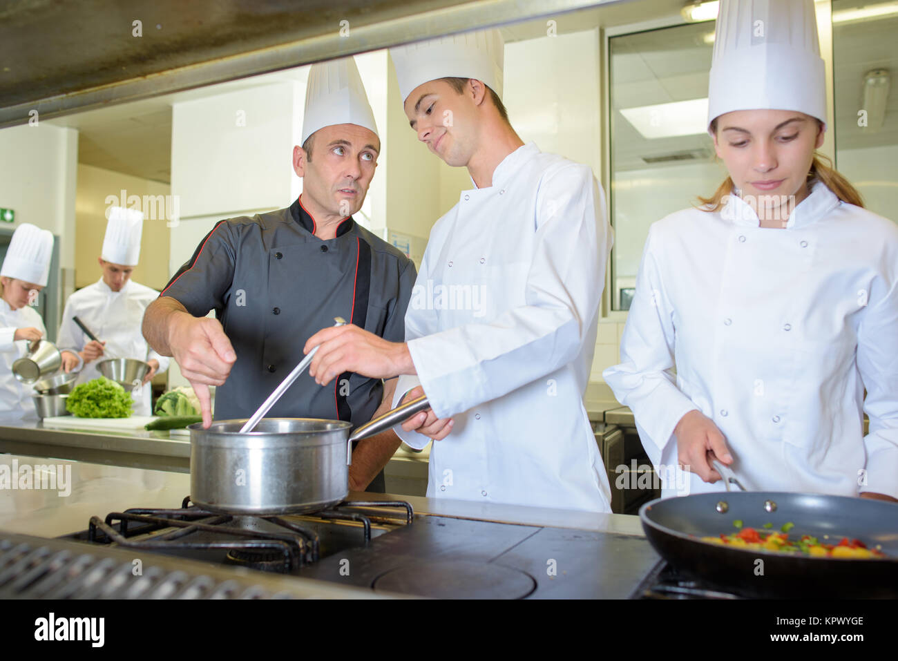 Student trainee chef cook hi-res stock photography and images - Alamy