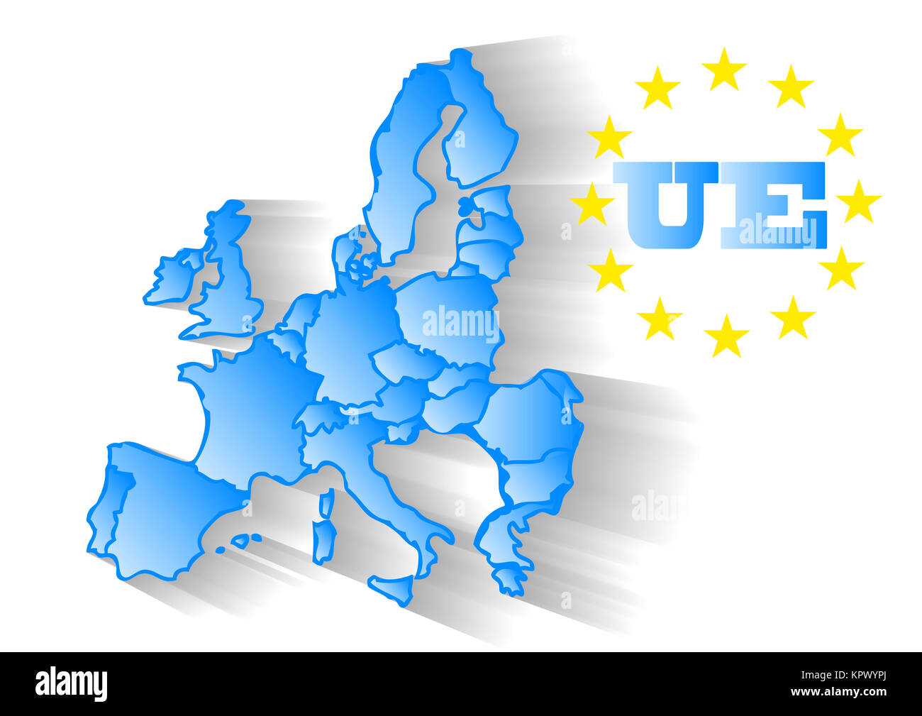 Europe map countries vector hi-res stock photography and images - Alamy