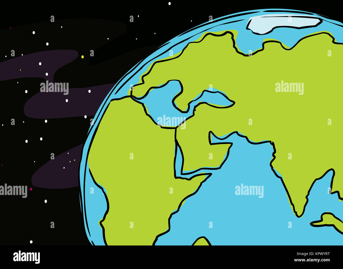 Cropped View of Earth Stock Photo - Alamy