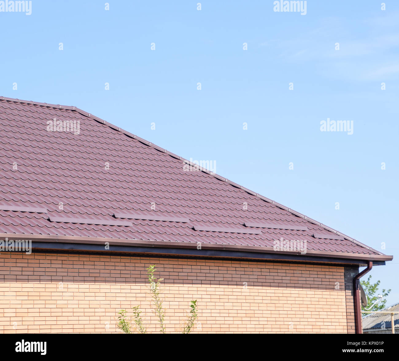Roof metal sheets Stock Photo - Alamy