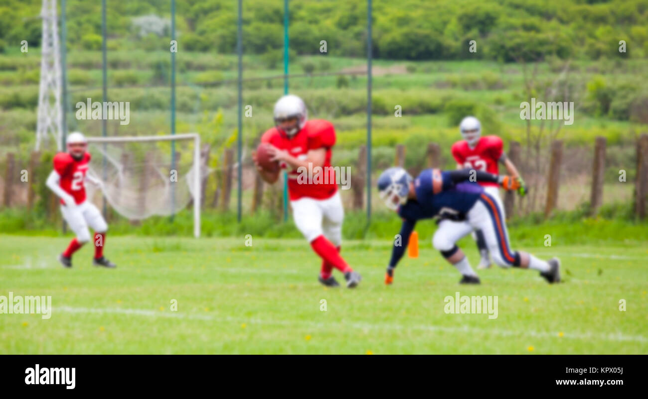 Blurred background of american football game Stock Photo - Alamy