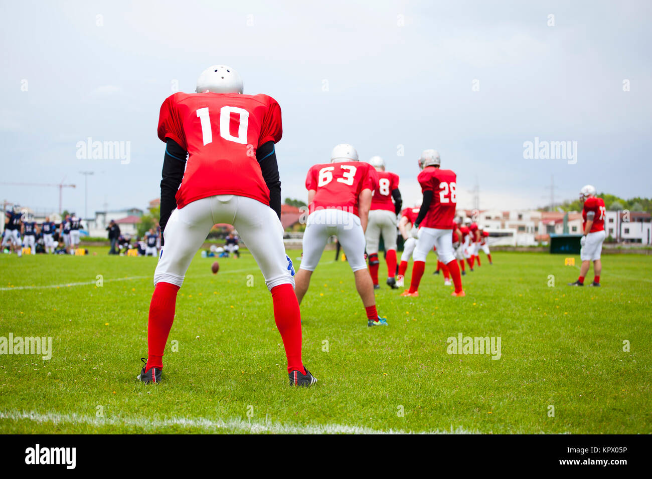 The football team is ready Stock Photo - Alamy