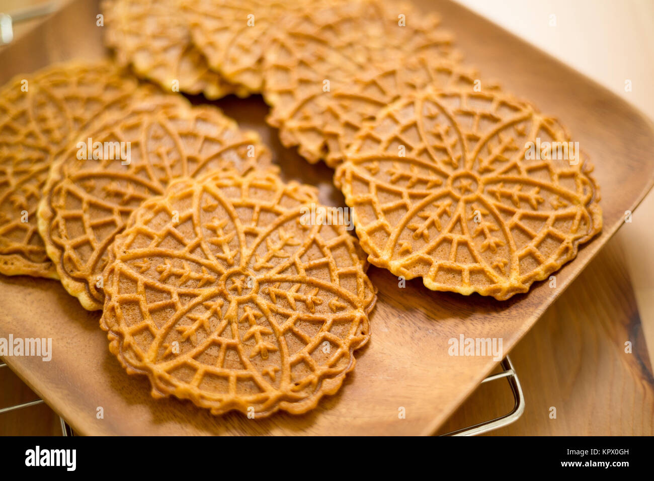 Pizzelle hi-res stock photography and images - Alamy