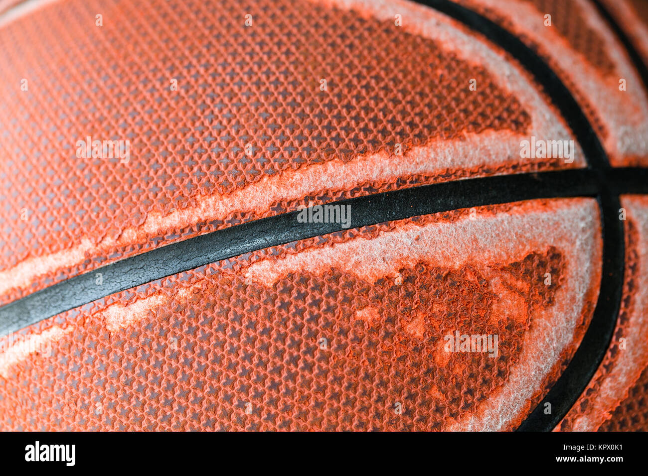 Old Basketball close up Stock Photo - Alamy