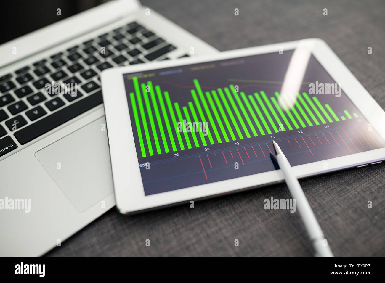 Stock market watching with digital tablet Stock Photo - Alamy