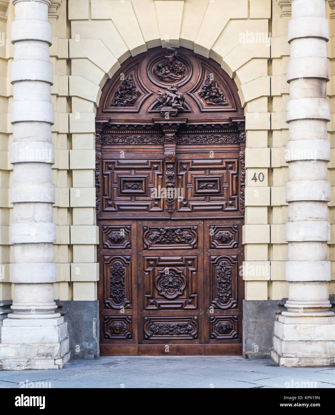 Turin - Devil Door Stock Photo - Alamy Turin - Devil Door Stock Photo - Alamy