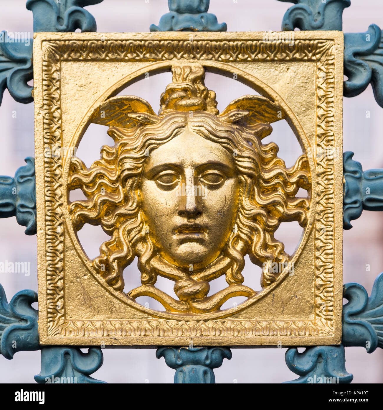 Royal Palace Fence Stock Photo - Alamy