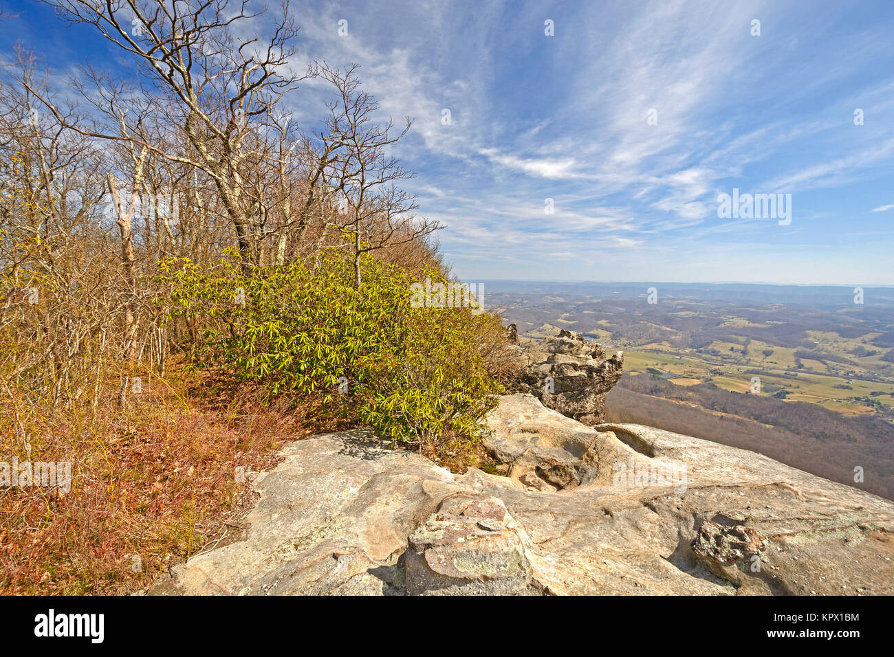 View from a Mountain Cliff Stock Photo - Alamy
