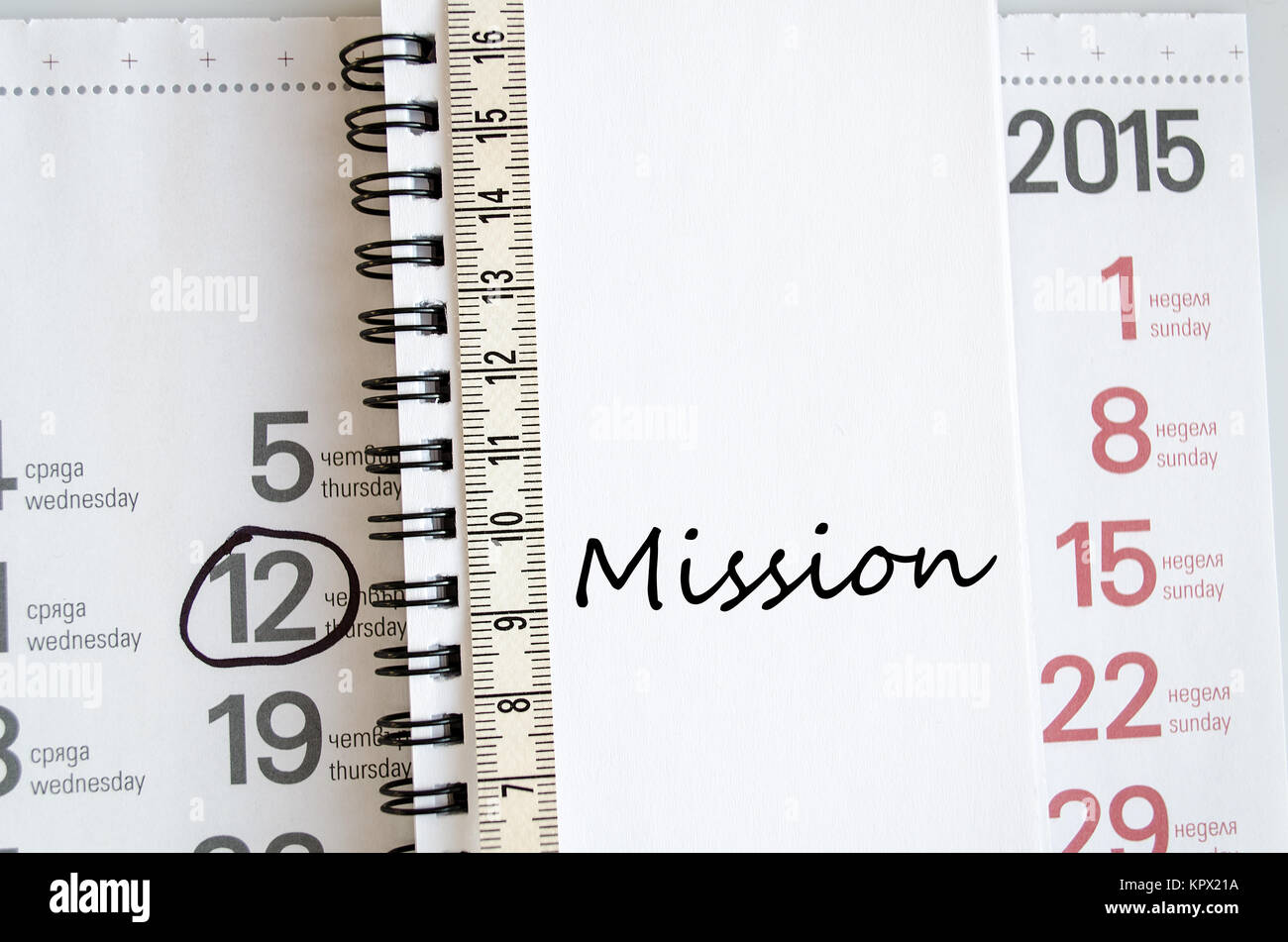 Mission text concept Stock Photo - Alamy