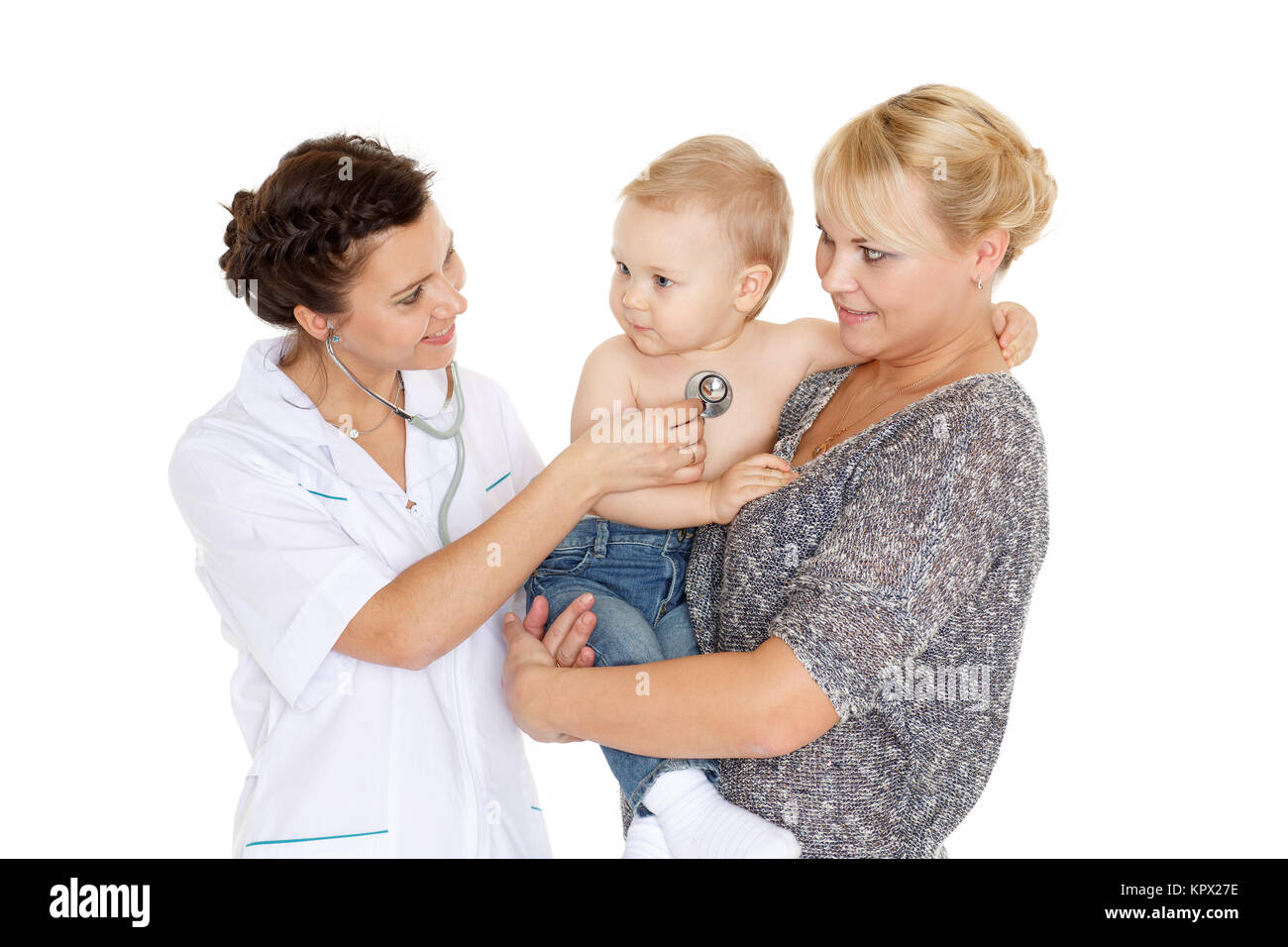 Doctor and small patien. Pediatrics Stock Photo - Alamy