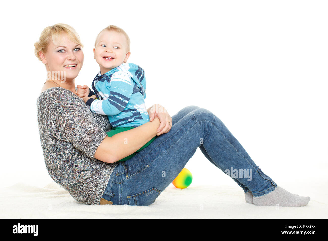 Mother with small baby Stock Photo - Alamy
