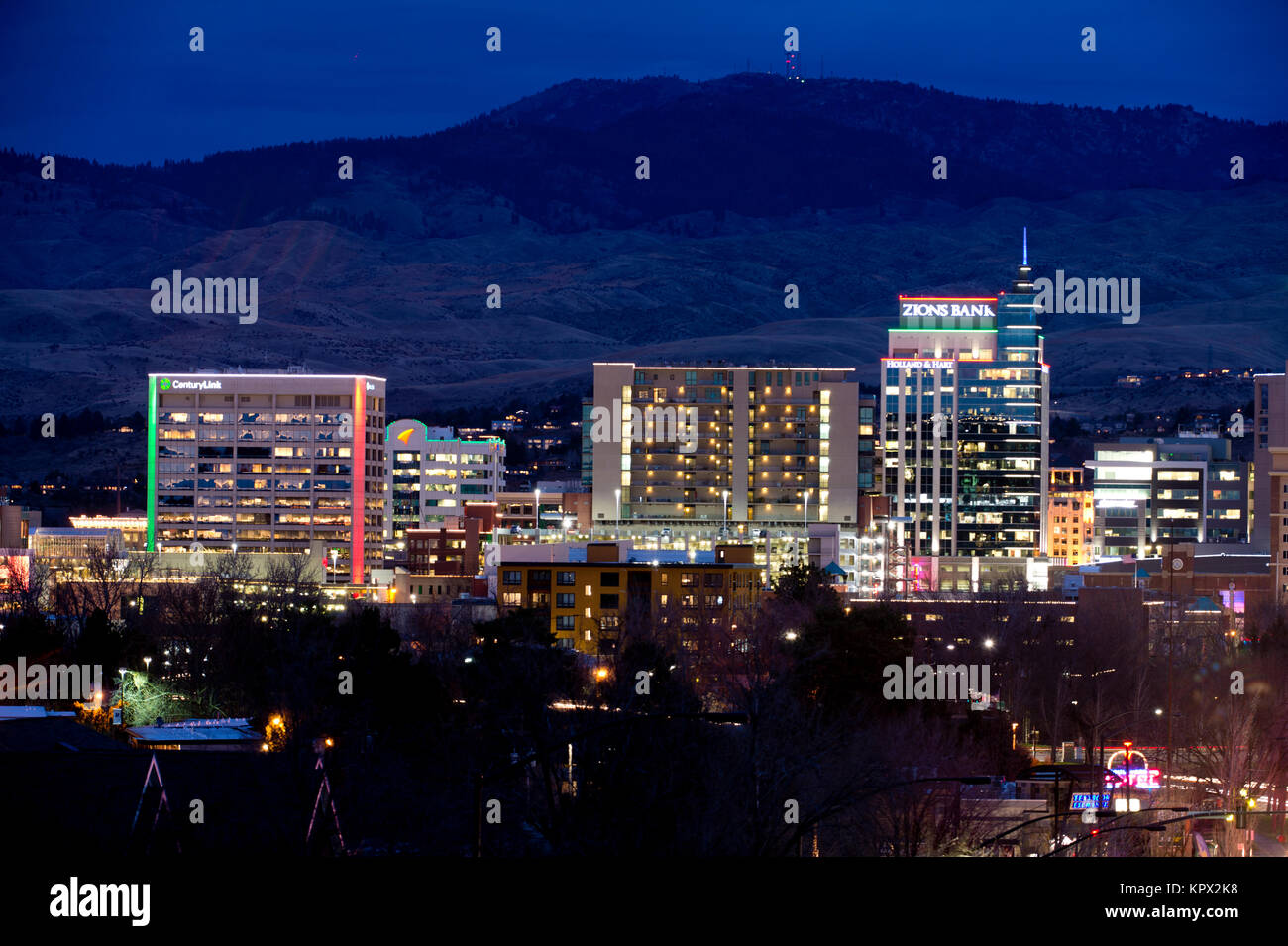 Boise idaho evening skyline hi-res stock photography and images - Alamy