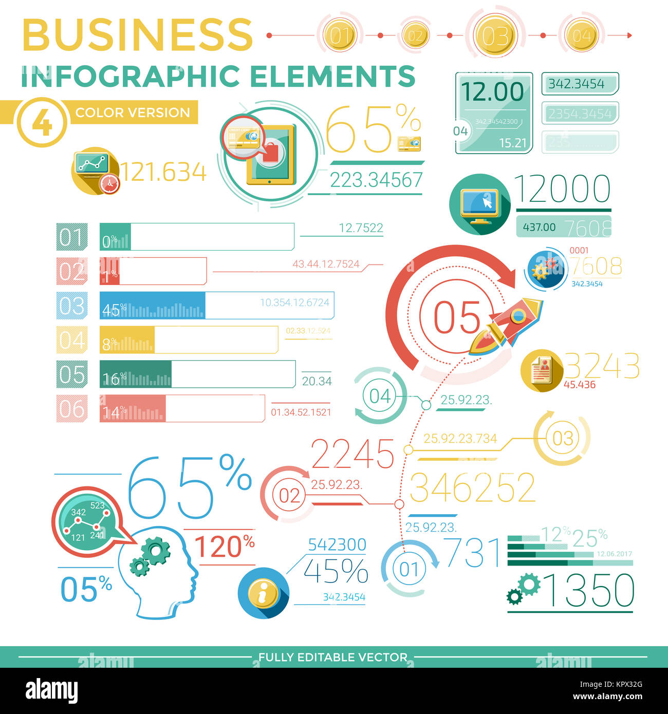 Business Infographic Elements Stock Photo - Alamy