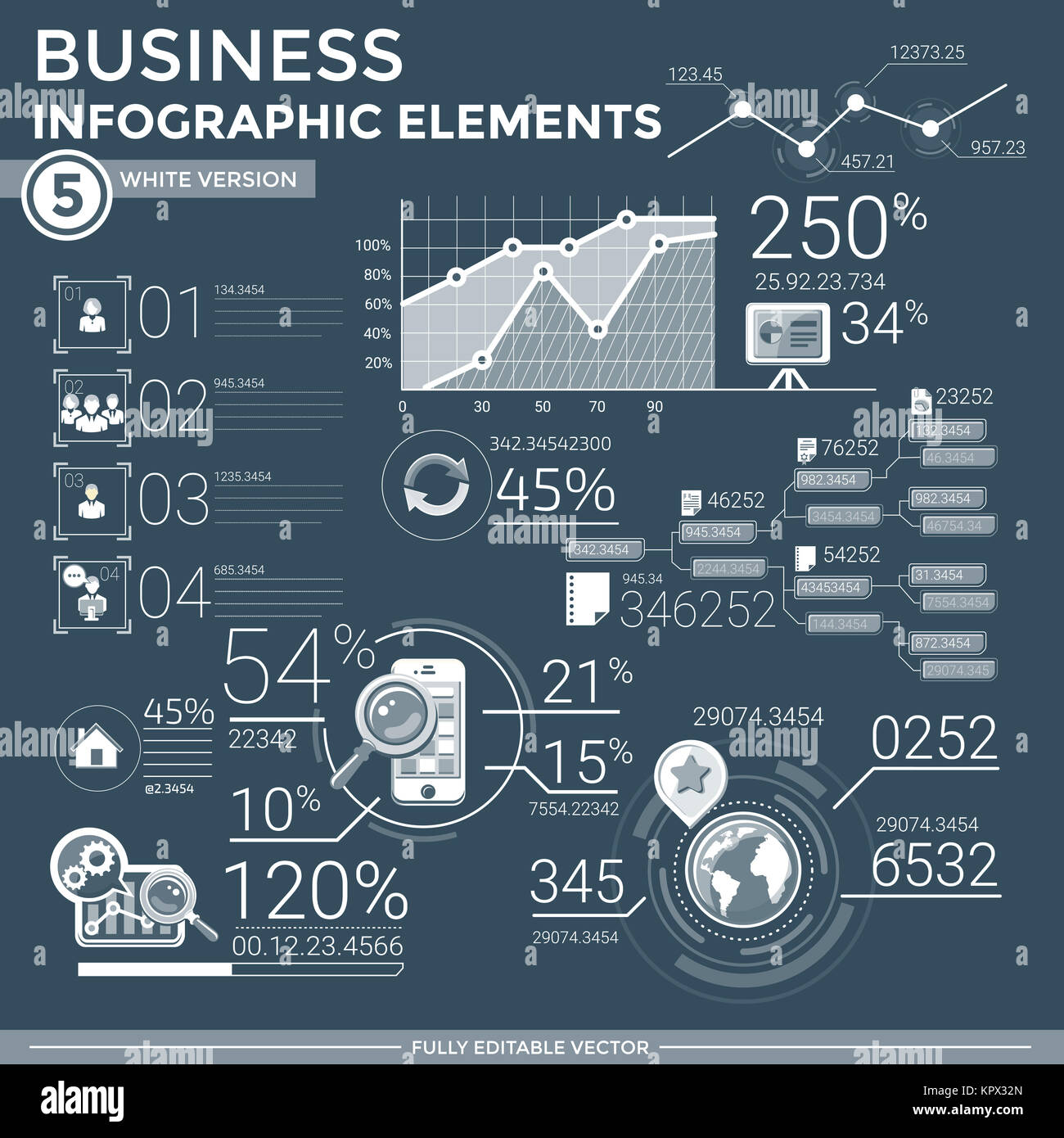 Business Infographic Elements Stock Photo - Alamy