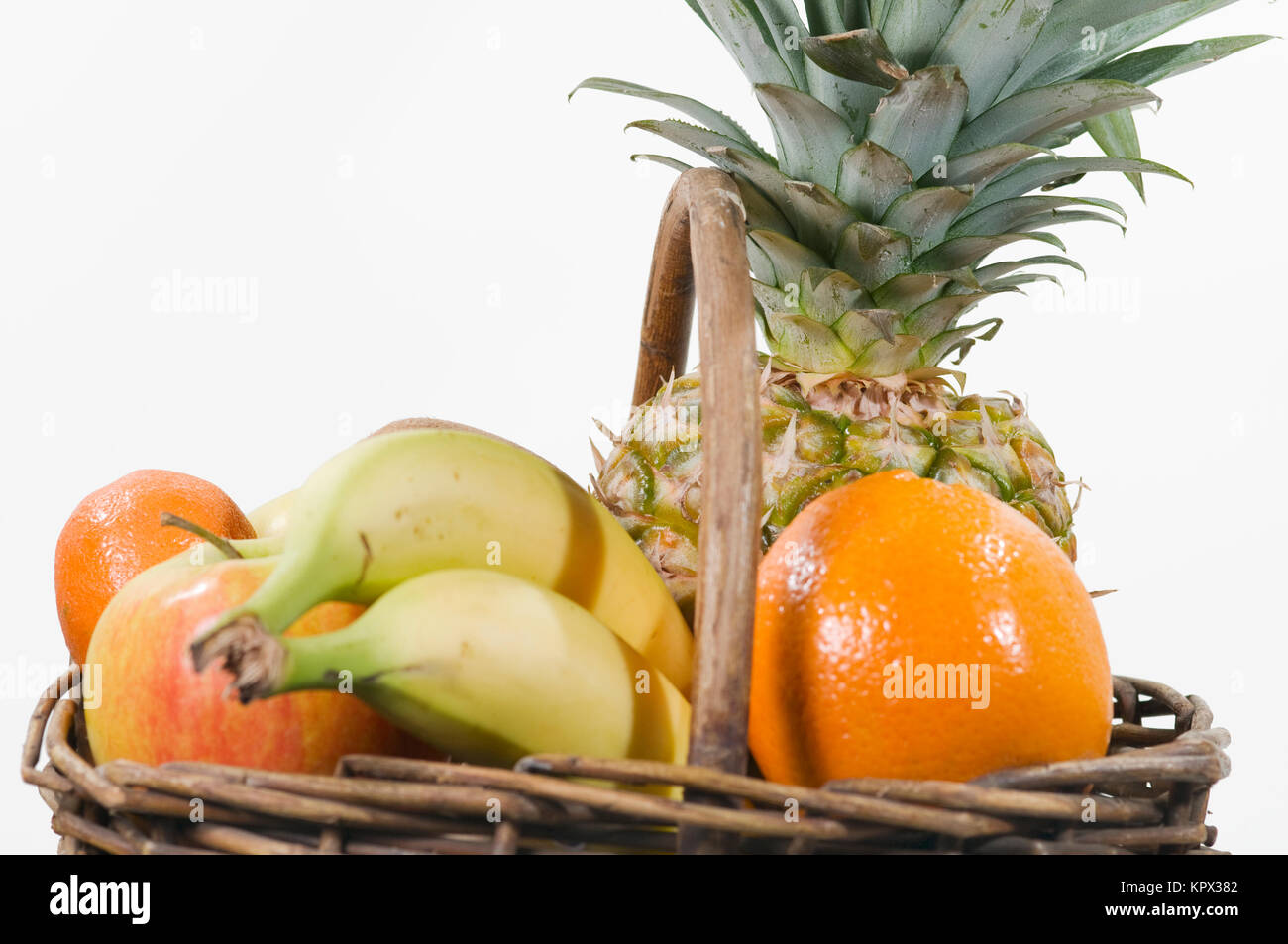 fruits in a basket Stock Photo - Alamy