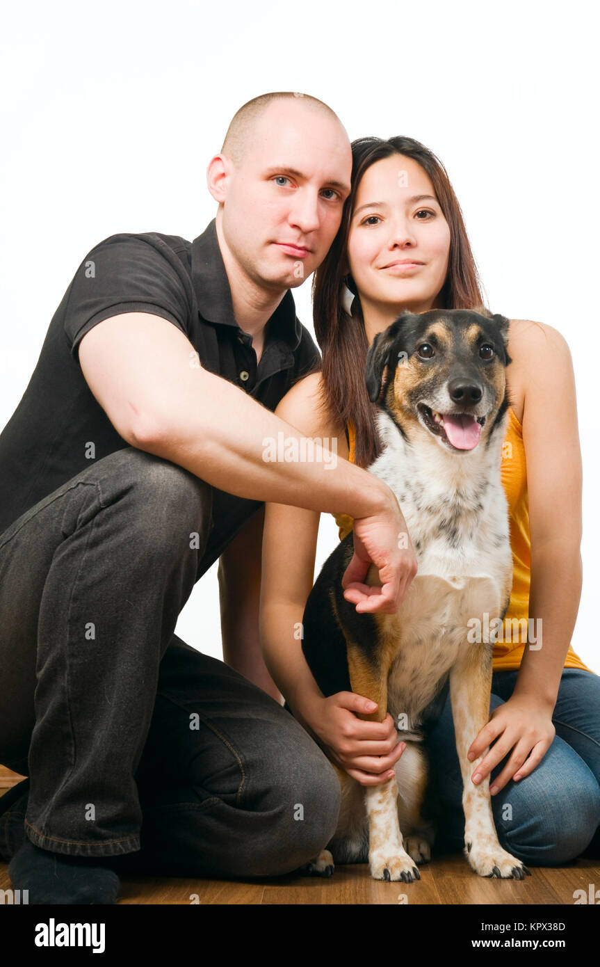 people with dog Stock Photo - Alamy