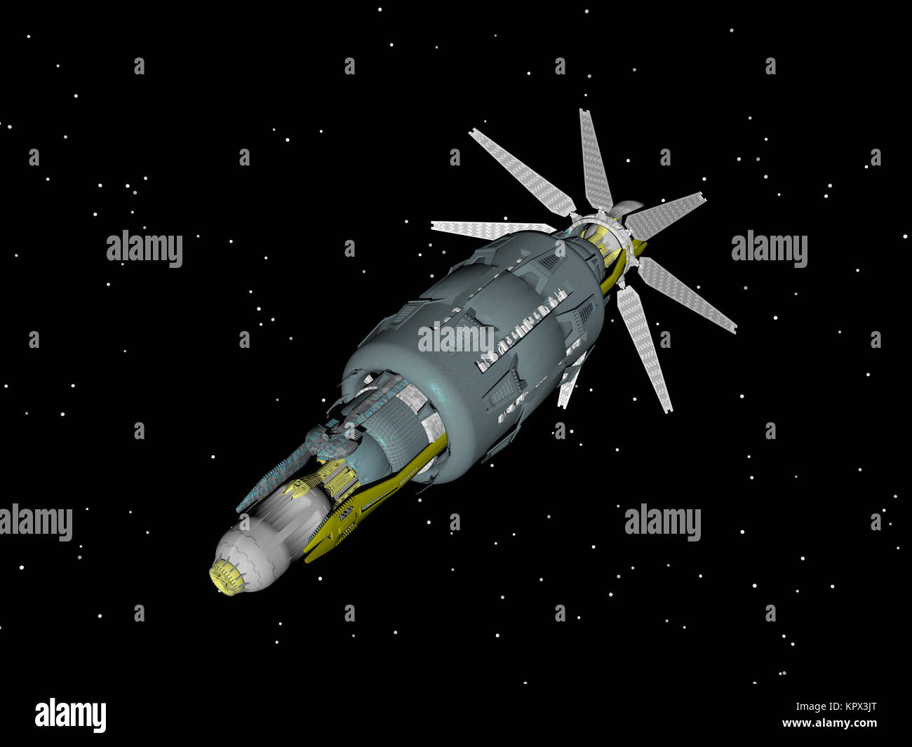 Space station unlocked in space Stock Photo - Alamy