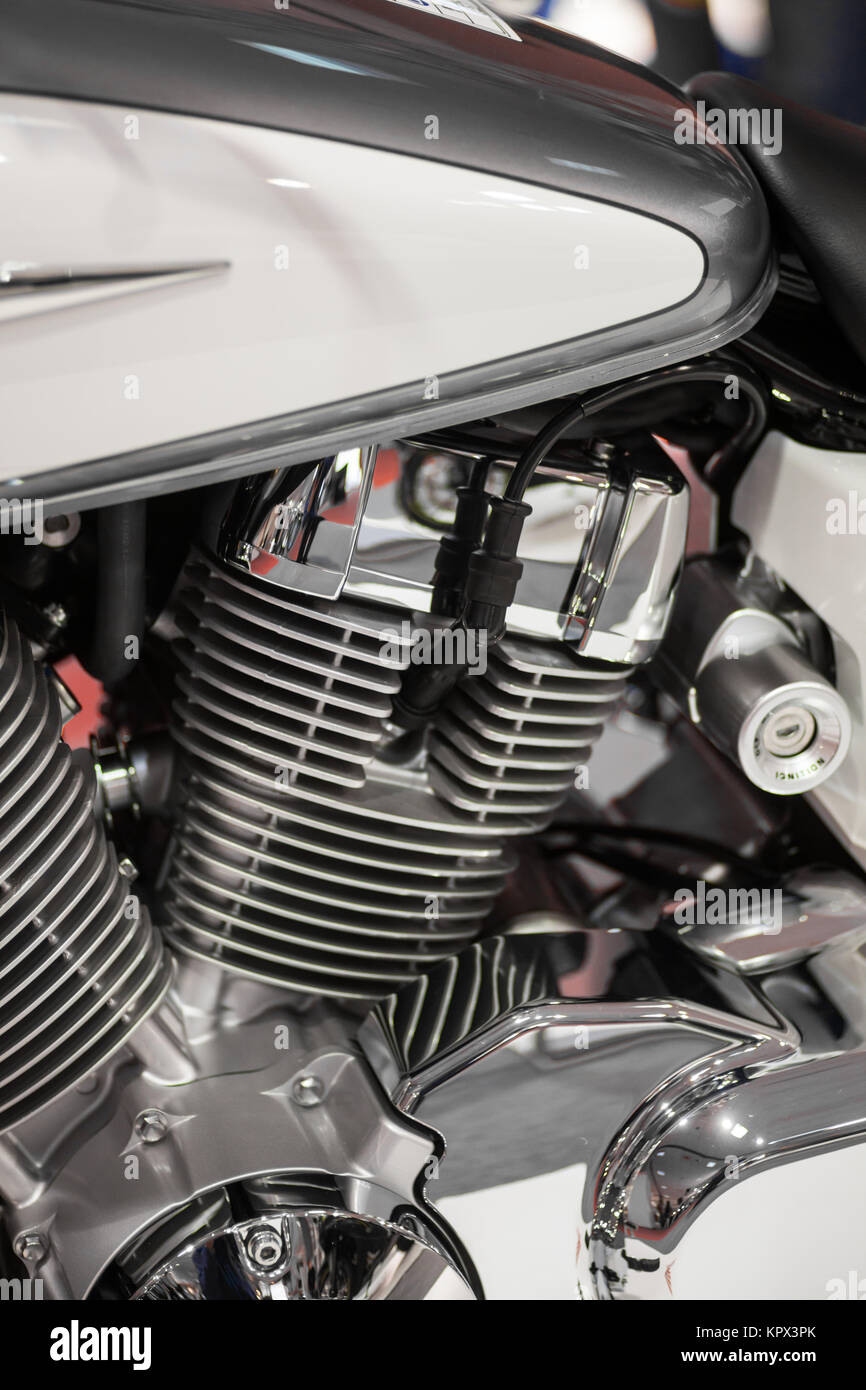 Motorcycle engine detail Stock Photo - Alamy