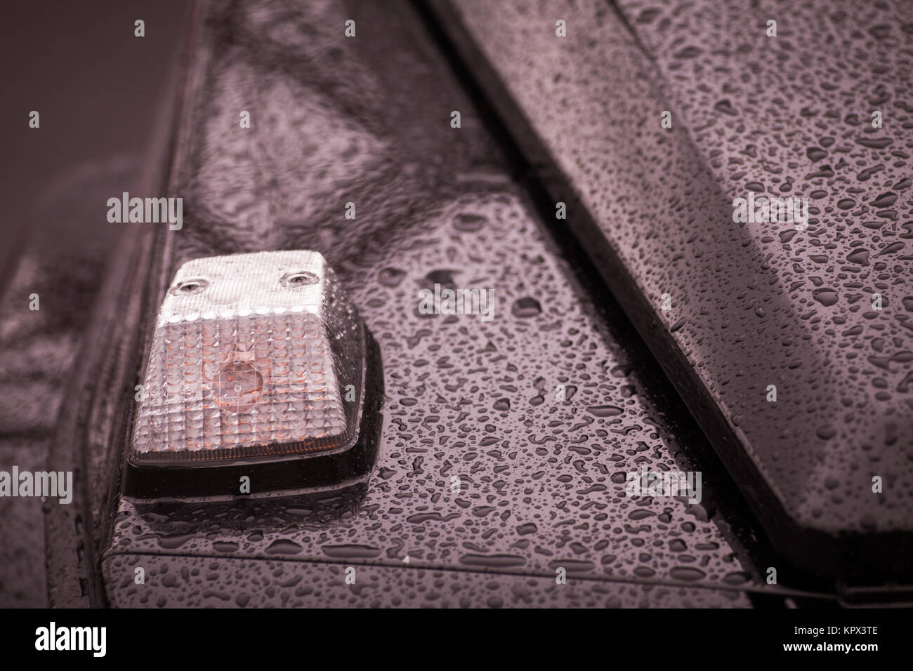 Rainy turn signal Stock Photo - Alamy